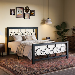 Black Full & Double Beds You'll Love | Wayfair
