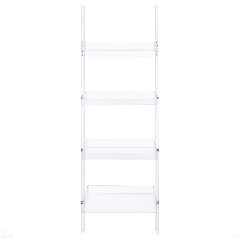 Brayden Studio® Clear Acrylic Ladder Bookcase | Wayfair