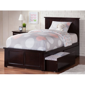 Lark Manor Amear Solid Wood Storage Platform Bed with Under Bed Drawers ...