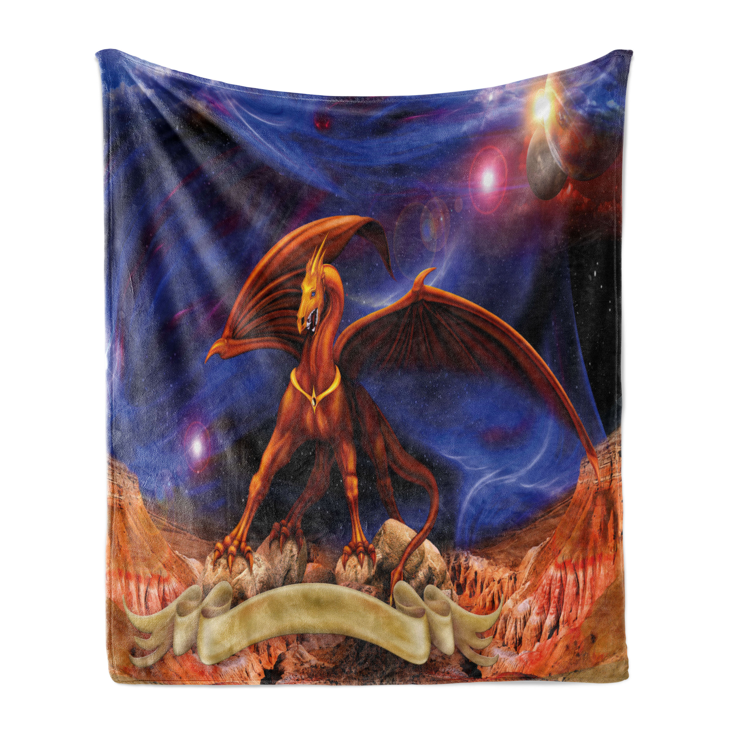 Ambesonne Dragon Fleece Throw Blanket 36670 | Wayfair