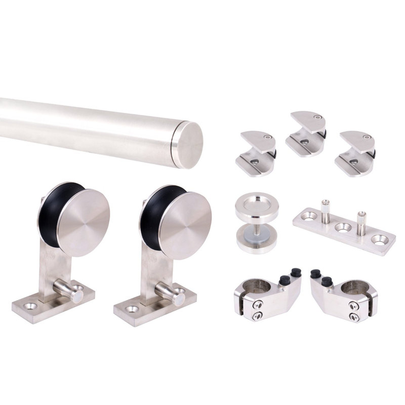 Calhome Standard Single Barn Door Hardware Kit & Reviews | Wayfair