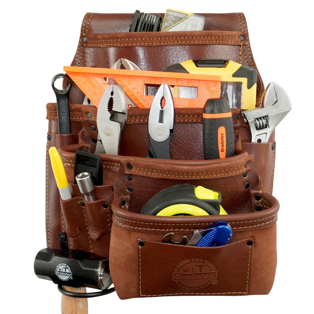 Graintex 10-Pocket Right Handed Framers Professional Tool Pouch With ...