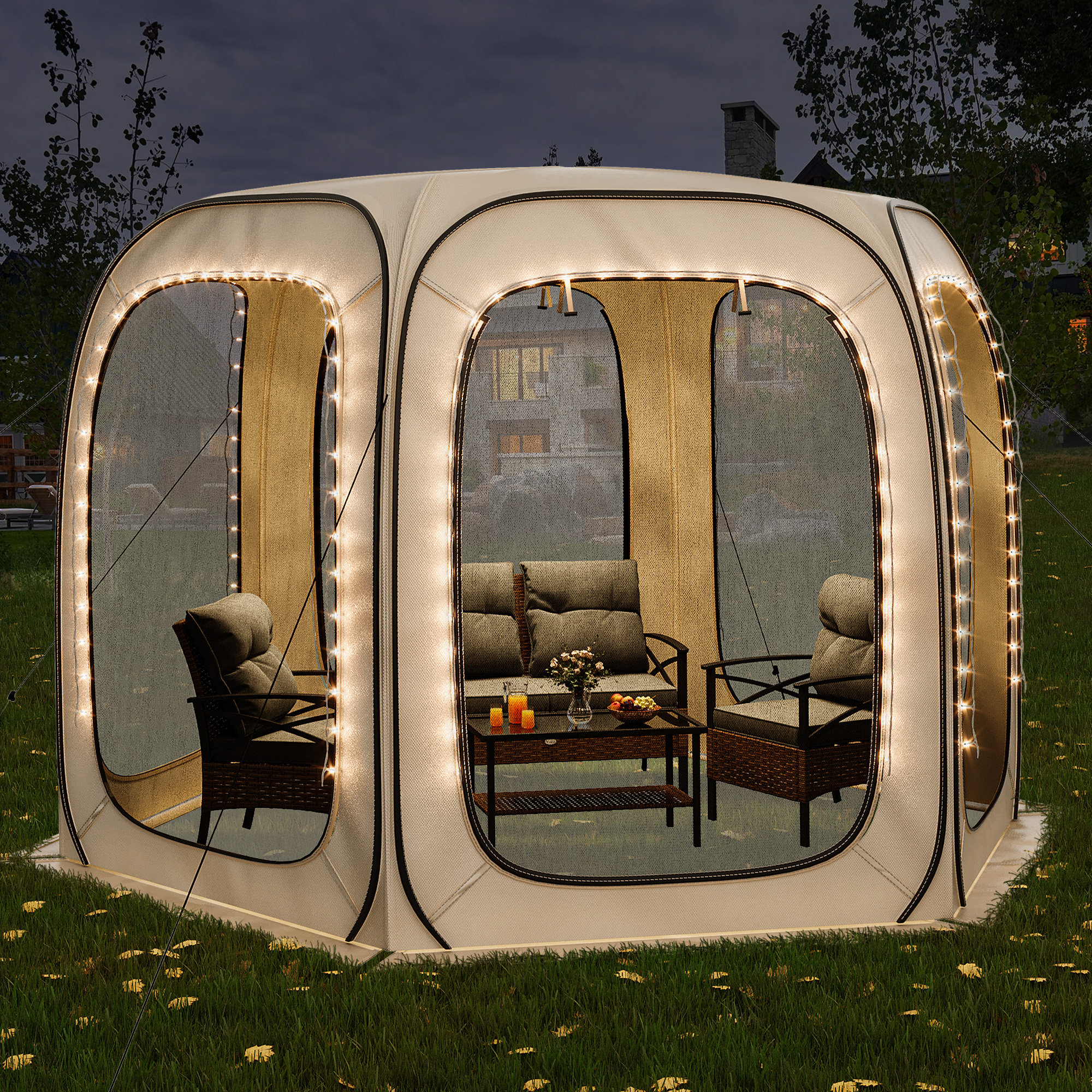 Balconera Instant Pop-Up Tent, Outdoor Bubble Tent, Portable Screen ...