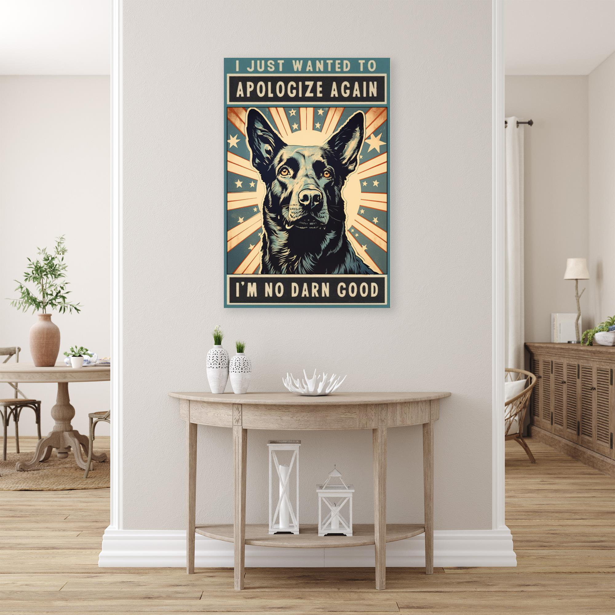 Trinx Dog I'm No Darn Good On Canvas Print - Wayfair Canada