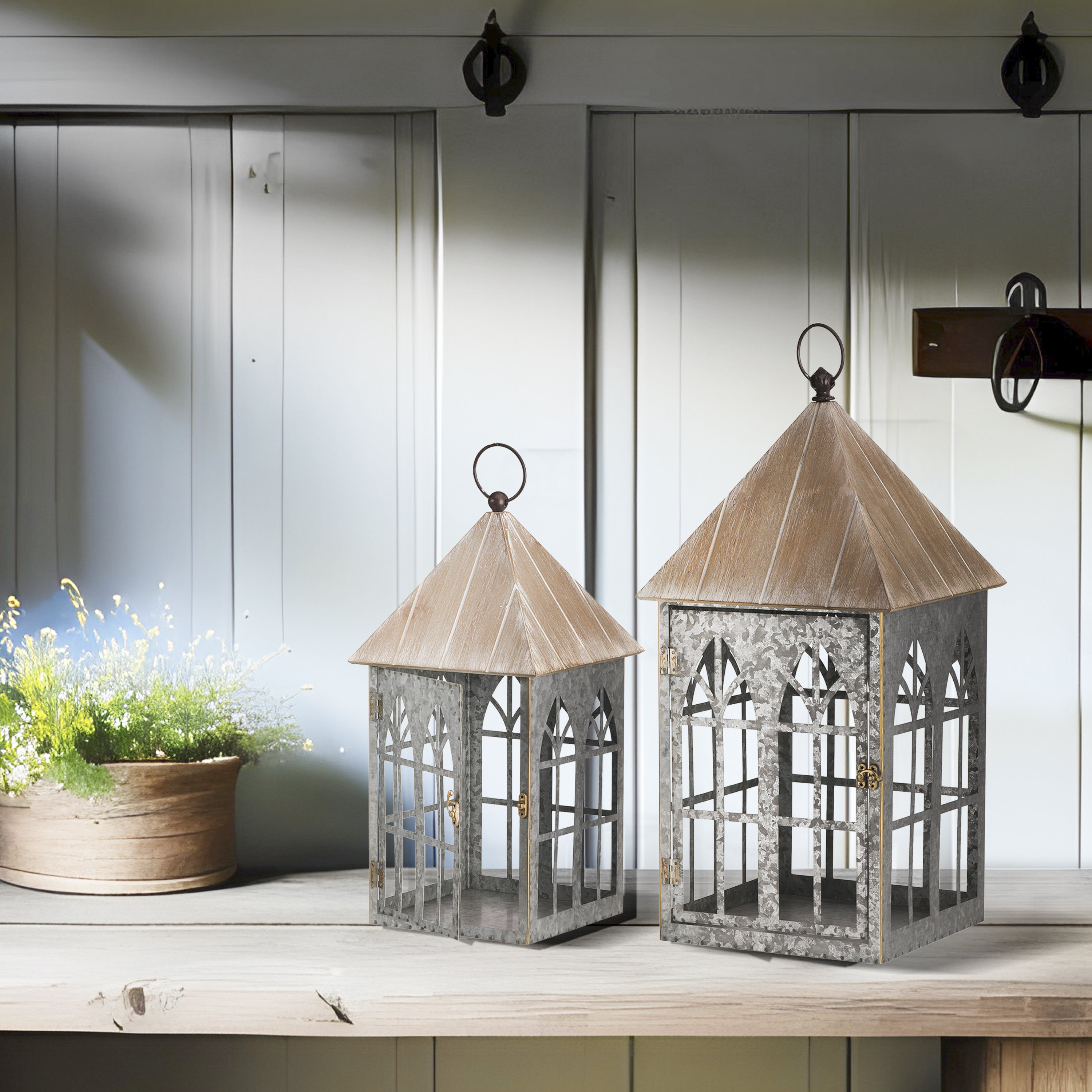 August Grove® 2 Piece Lantern Set | Wayfair
