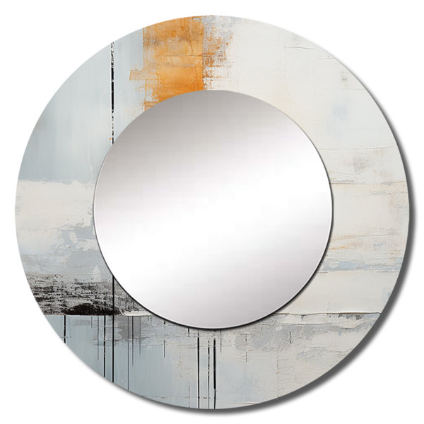 East Urban Home Simple Winter Landscape - Winter Landscape Round Mirror ...