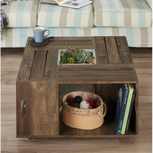 Union Rustic Cathleen Coffee Table with Storage & Reviews | Wayfair