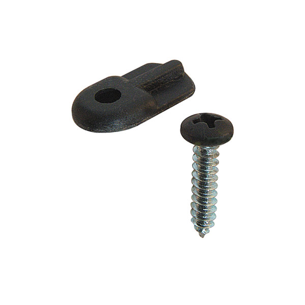 Prime-Line Flush Screen Clips with Screws, Plastic, Black | Wayfair