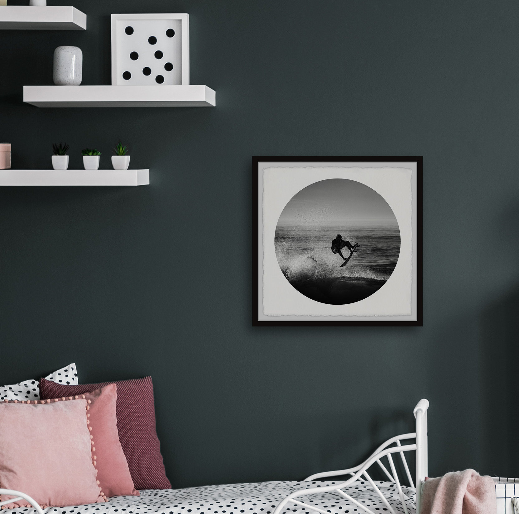 Highland Dunes Airborne Surfer - Picture Frame Photograph | Wayfair