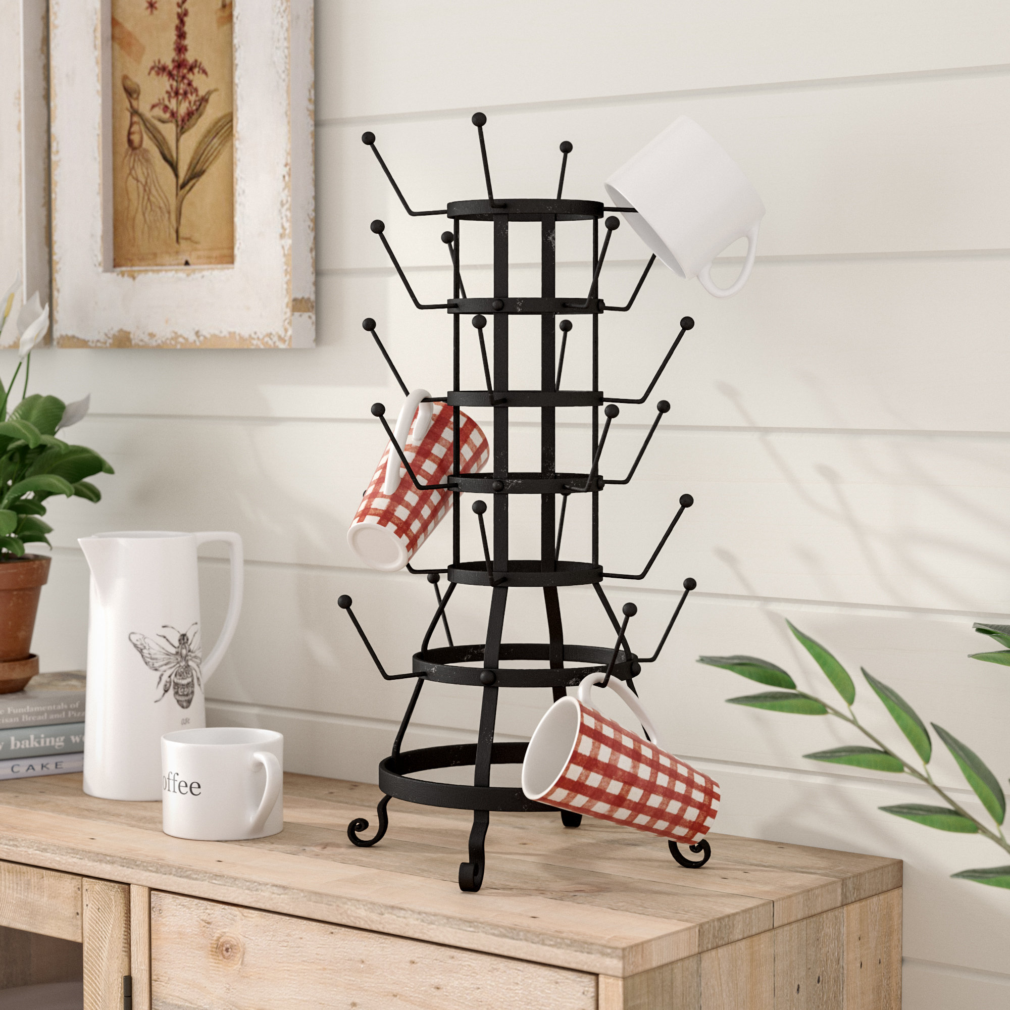Laurel Foundry Modern Farmhouse® Pembina Metal Mug Tree & Reviews | Wayfair