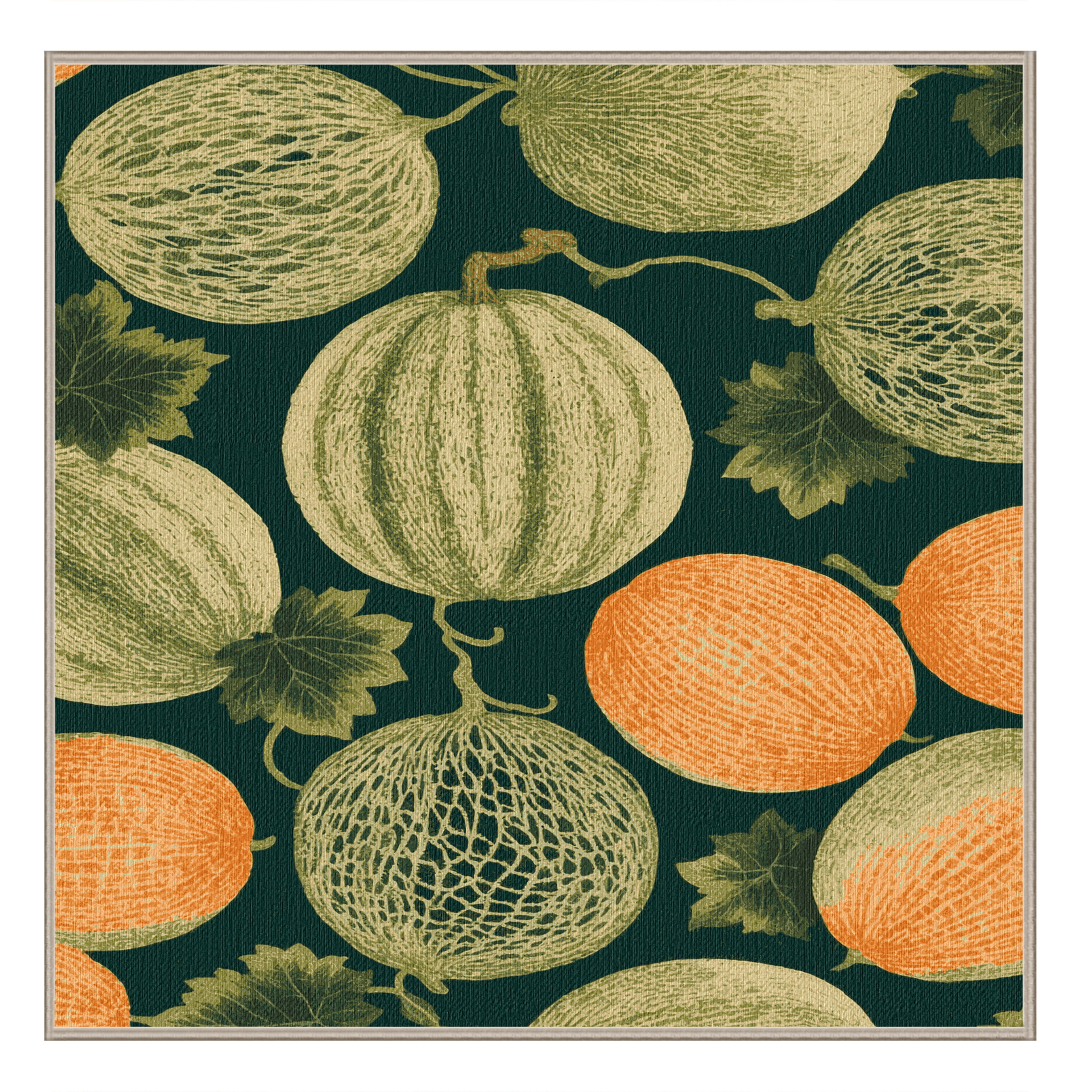 One Allium Way® Washable Charentais Melon Fruits Area Rug | Wayfair
