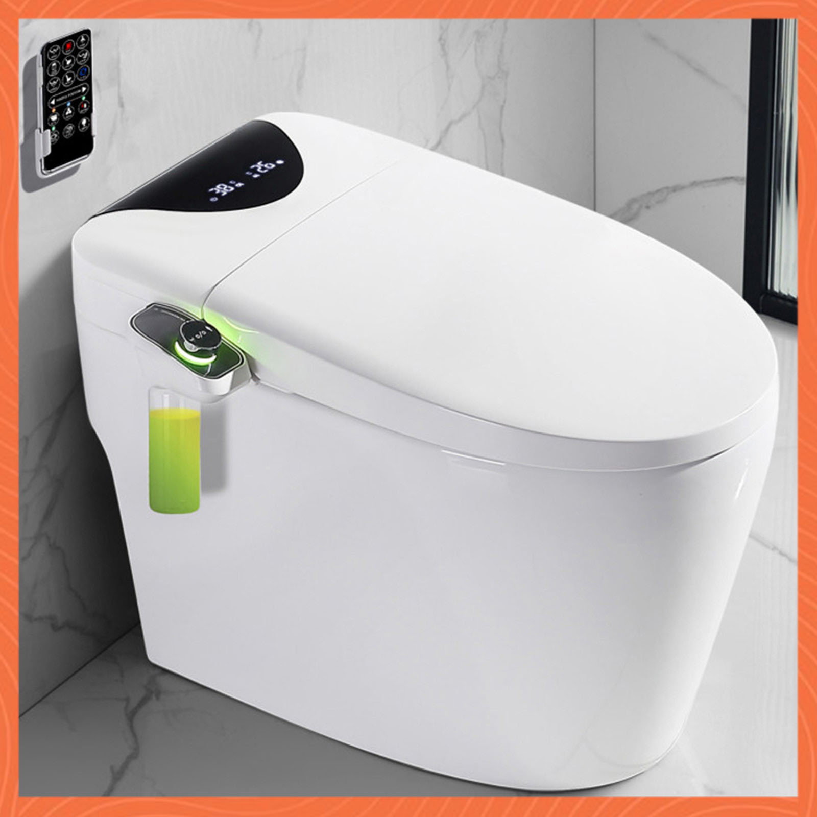 Aligament Advanced Smart Toilet with Bidet and Soft Closing Seat ...