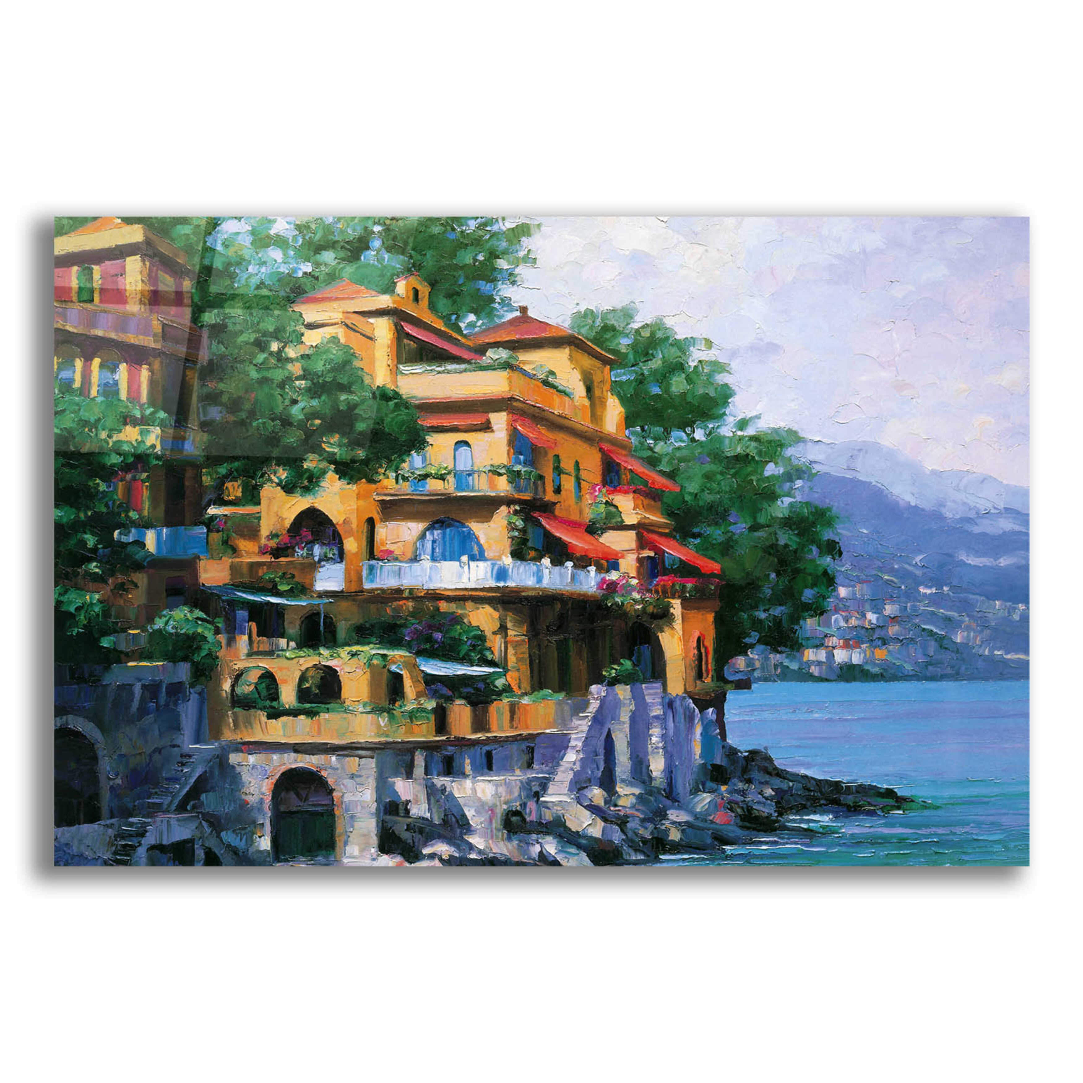 Red Barrel Studio® Portofino Villa by Howard Behrens - Unframed Graphic ...