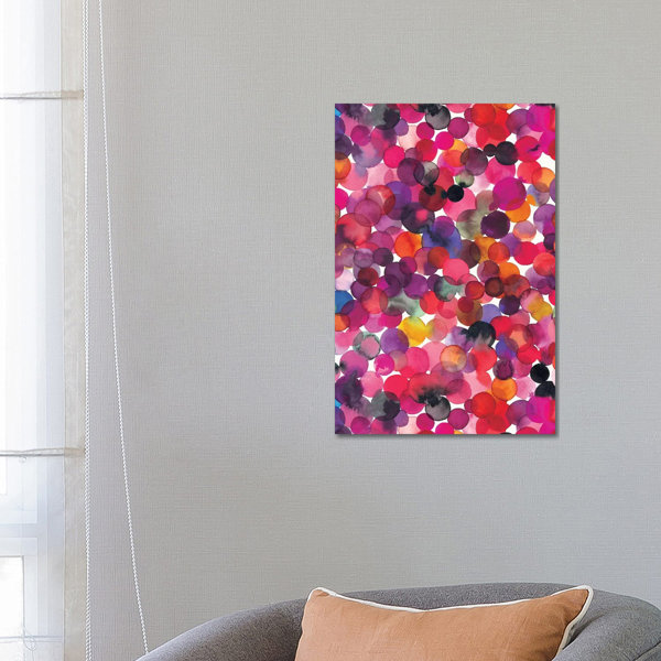 Metro Lane Overlapped Watercolour Dots Multi by Ninola Design - Wrapped ...