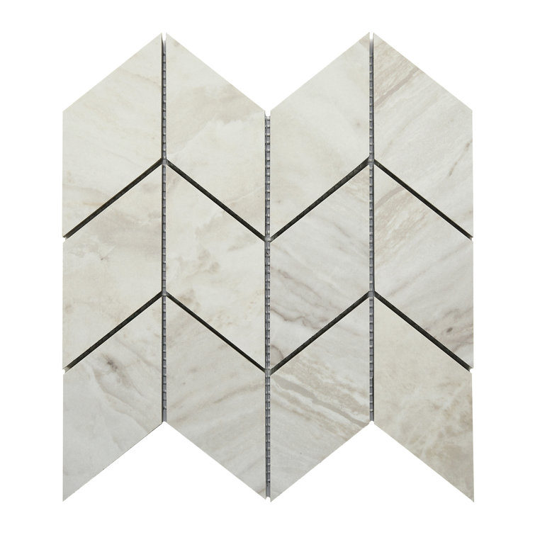 Daltile Famed 3" x 6" Porcelain Chevron Mosaic Tile | Wayfair
