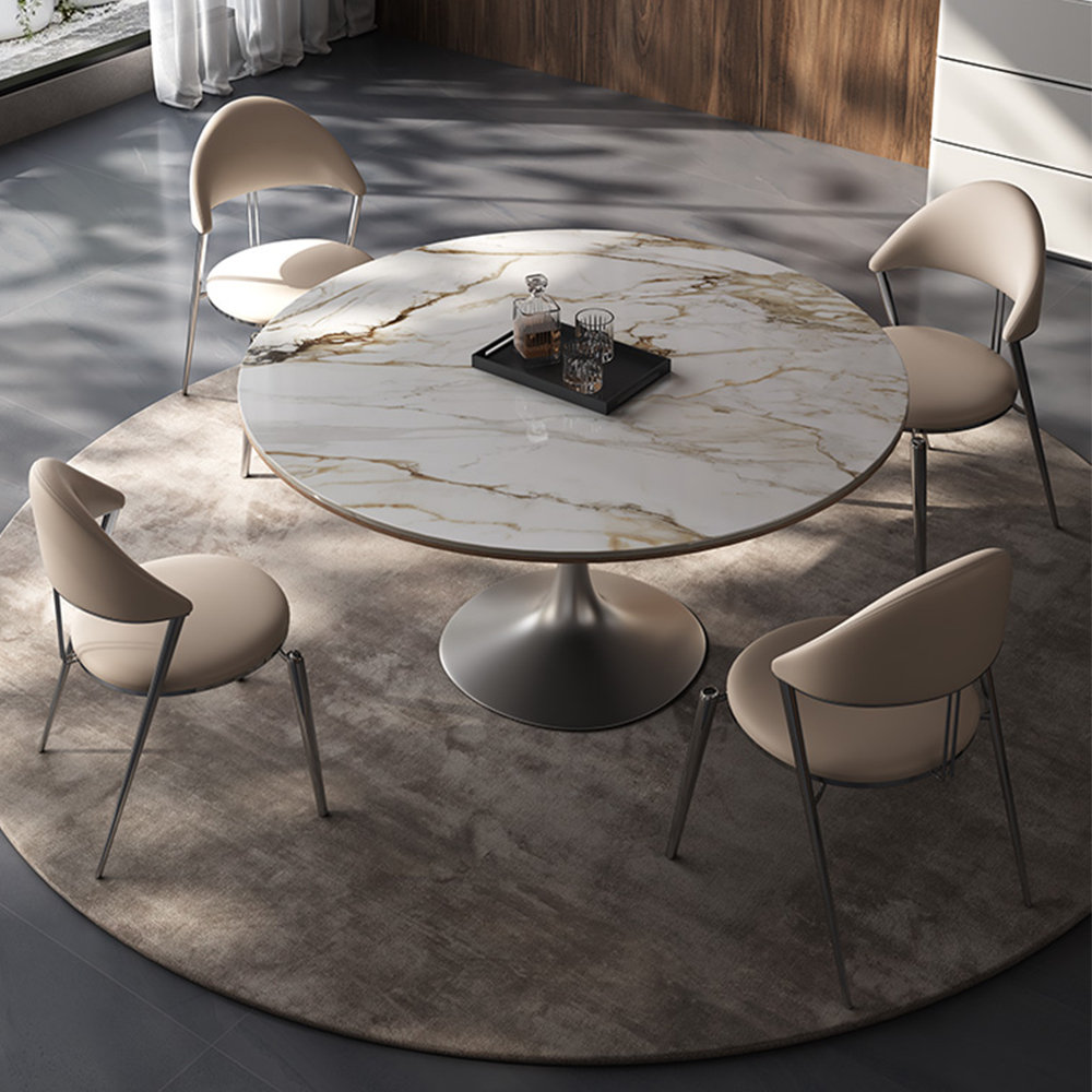 ZKuylo Modern sintered stone round dining table sets | Wayfair