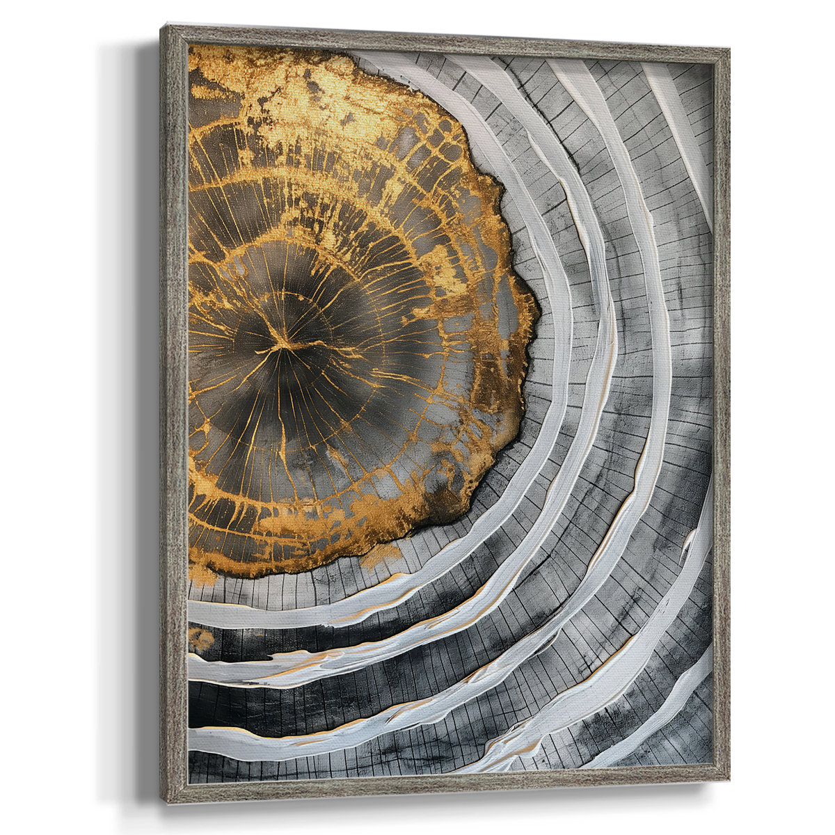 Loon Peak® ABSTRACT Series CCLII Framed Print - Solid Wood | Wayfair