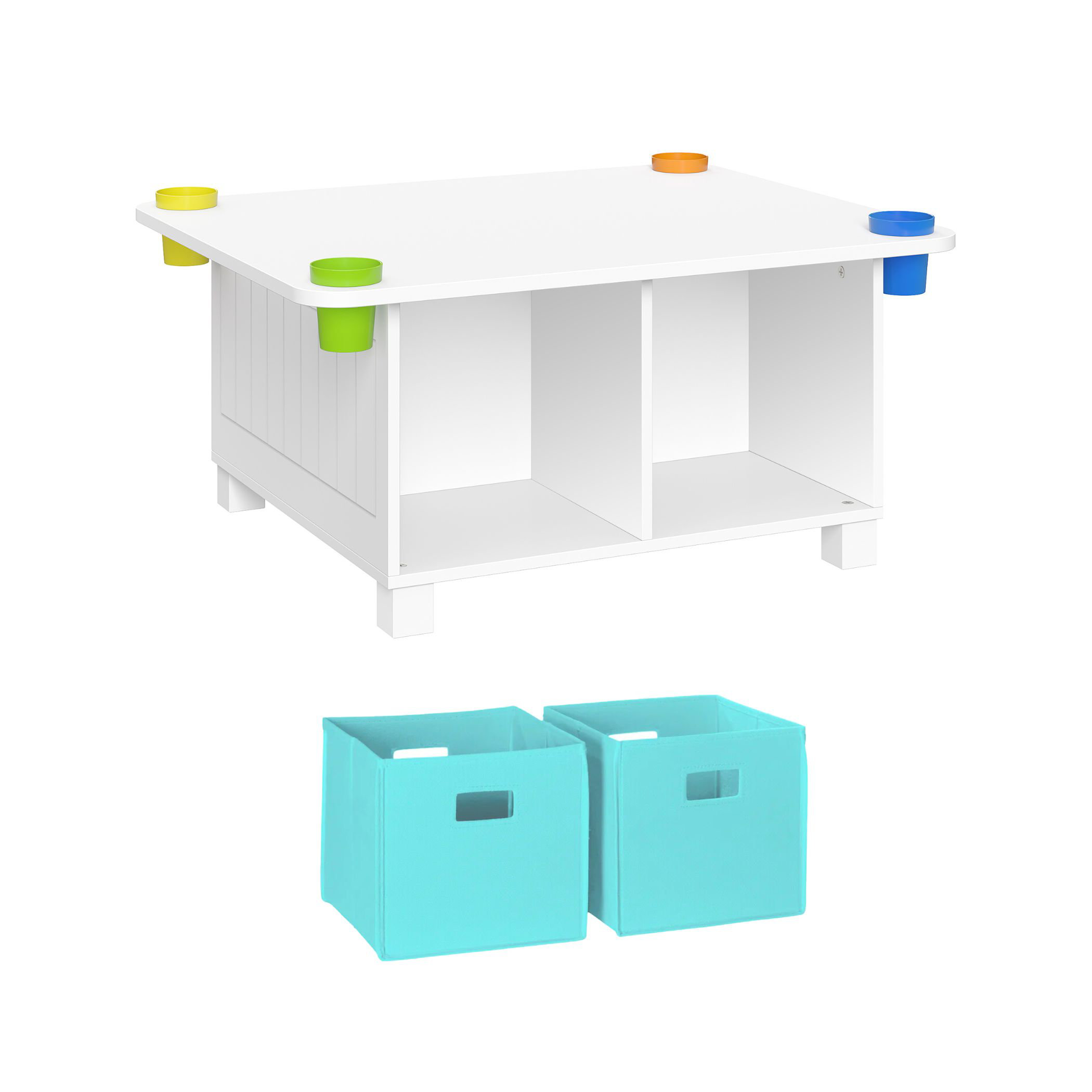 RiverRidge Home Riverridge Kids Desk And Art Activity Table With 4 ...