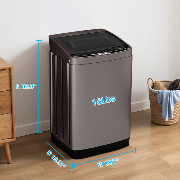 TABU Compact Washer And Dryer Combo Set, 18lbs Full-automatic Washing ...