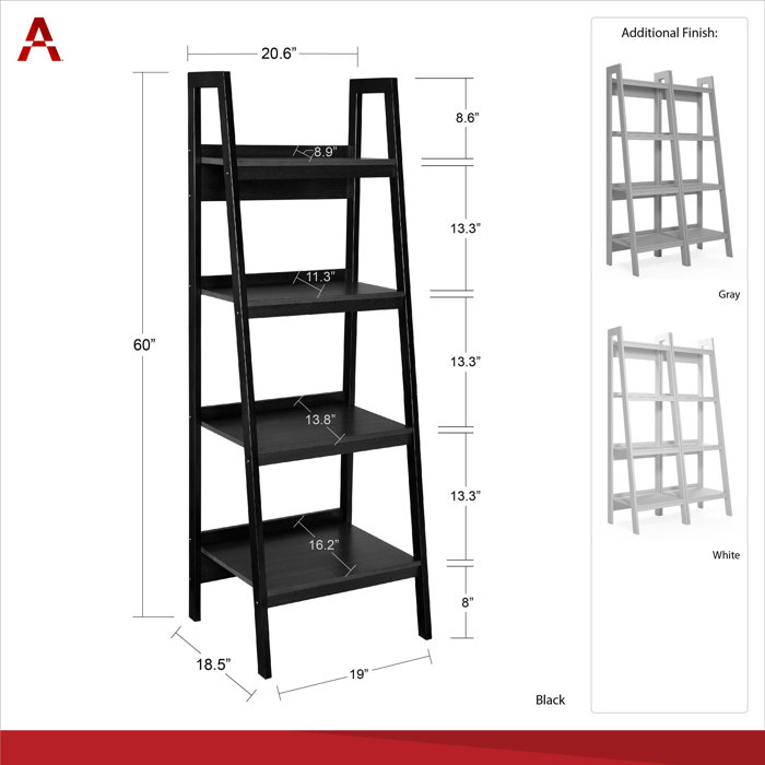 Wrought Studio Rupert Ladder Bookcase & Reviews | Wayfair
