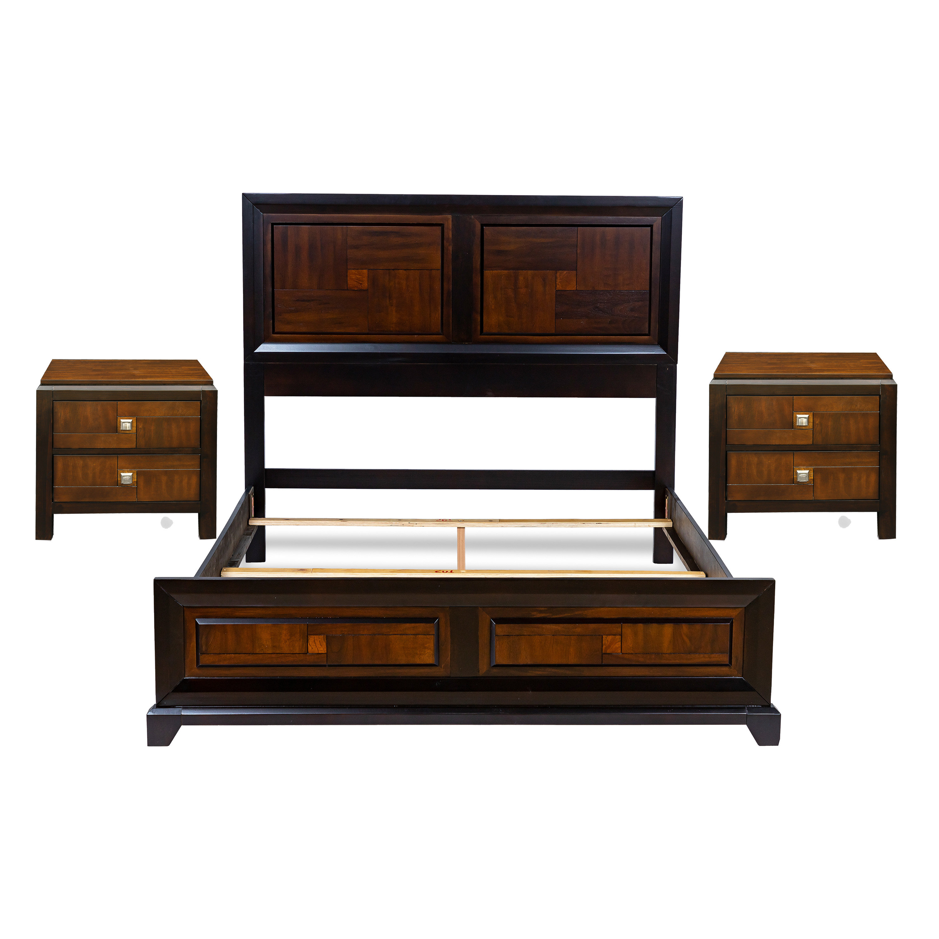Lark Manor Flanning Wood Full 3-Piece Bedroom Set & Reviews - Wayfair ...