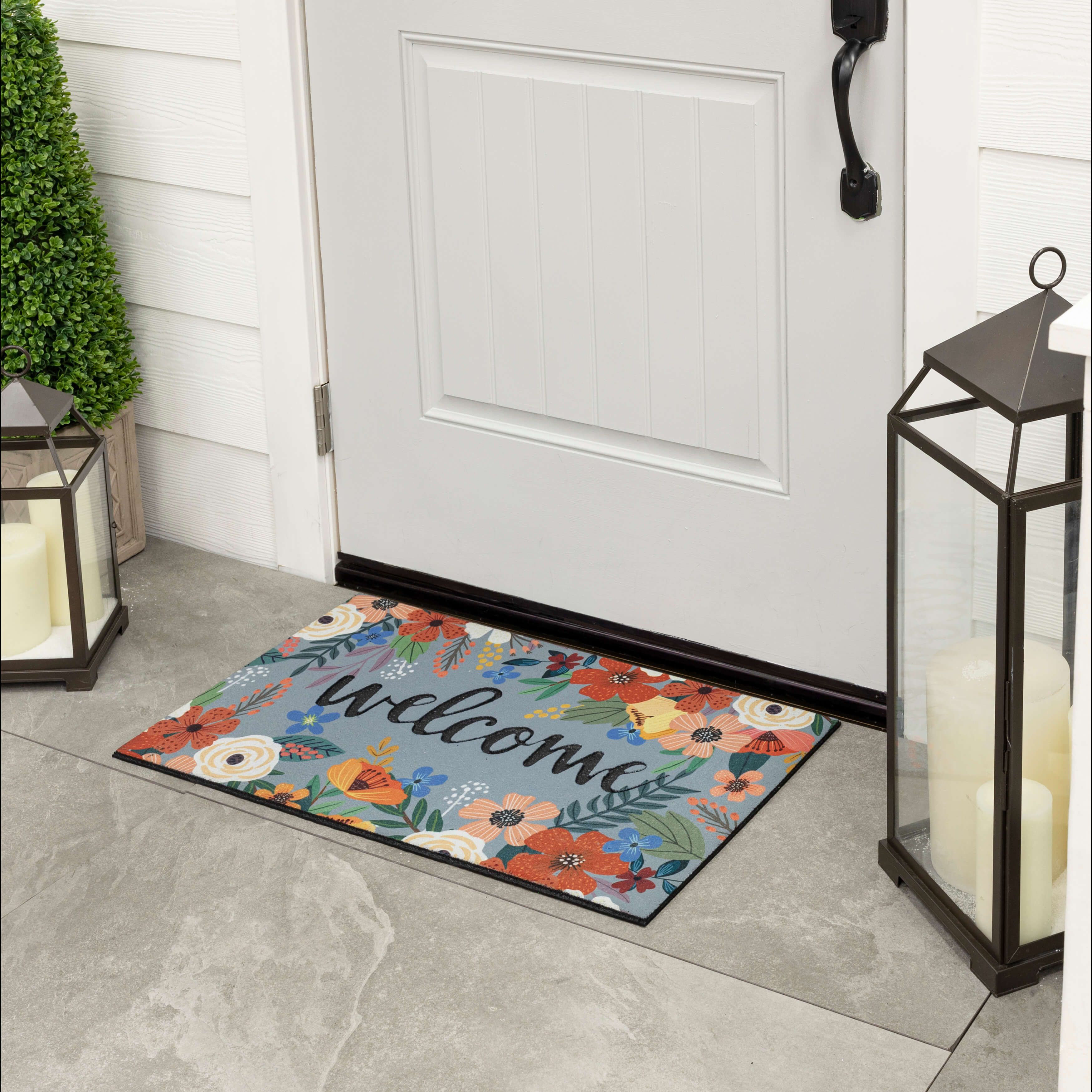 Mohawk Home Bloom Energy Multi Floral Weather Resistant Door Mat | Wayfair