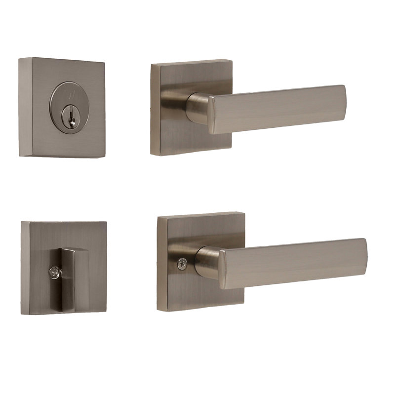 Weslock Complete Transitionale Entry Lever Set with Single Cylinder ...