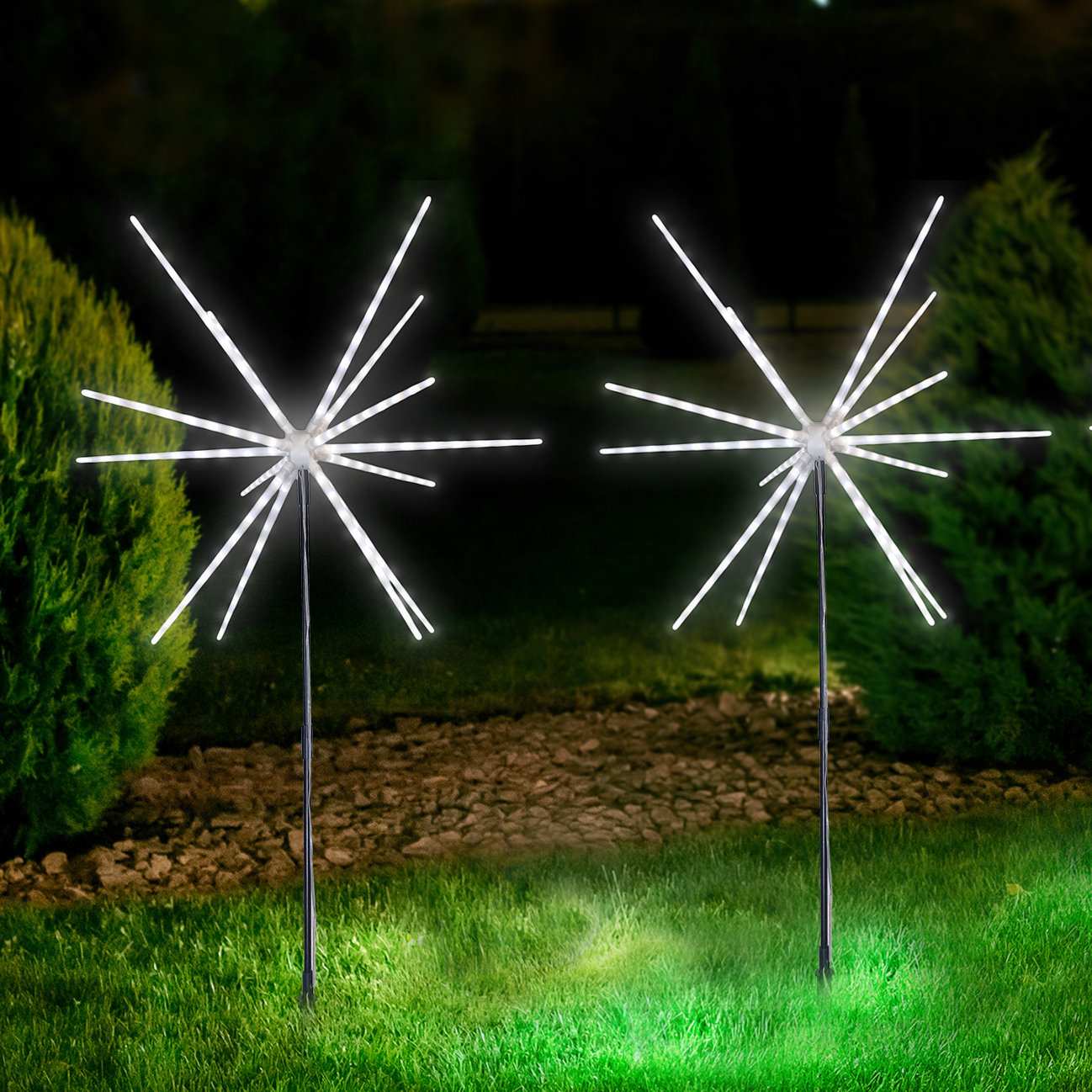 Arlmont & Co. Sparklers 22-Inch White LED Garden Lights - Wayfair Canada