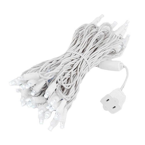 The Party Aisle™ Outdoor 50 - Bulb 11'' Plug-in Wide Angle LED Mini ...