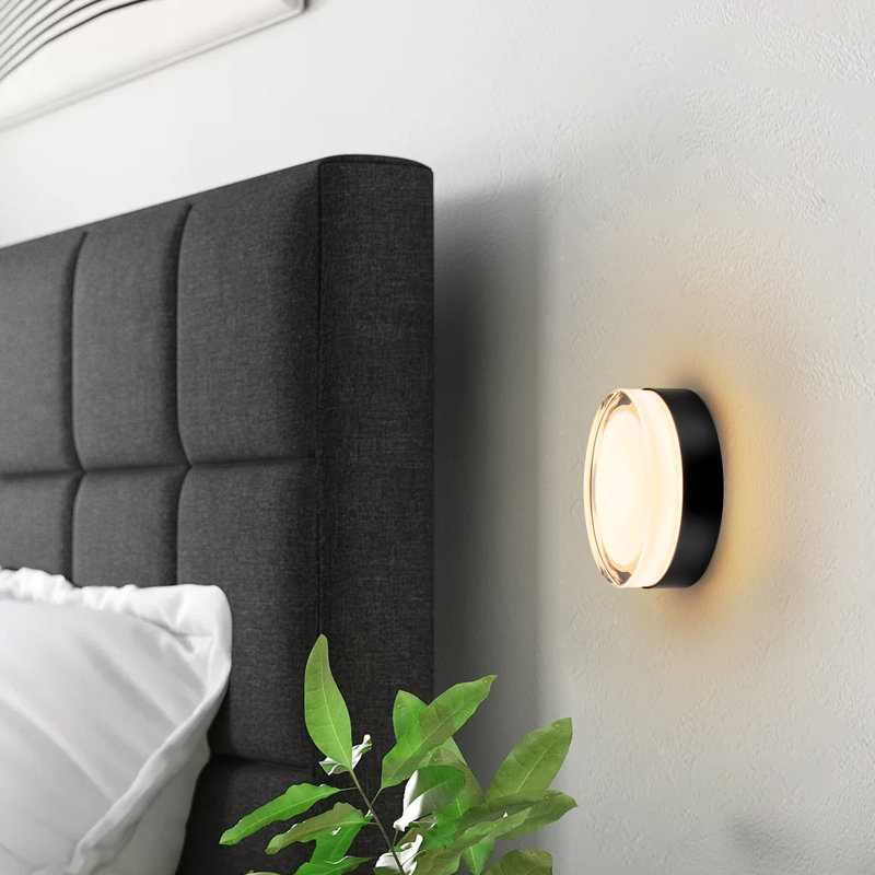 Wade Logan® Blaz LED Dimple Flush Mounted Sconce & Reviews | Wayfair