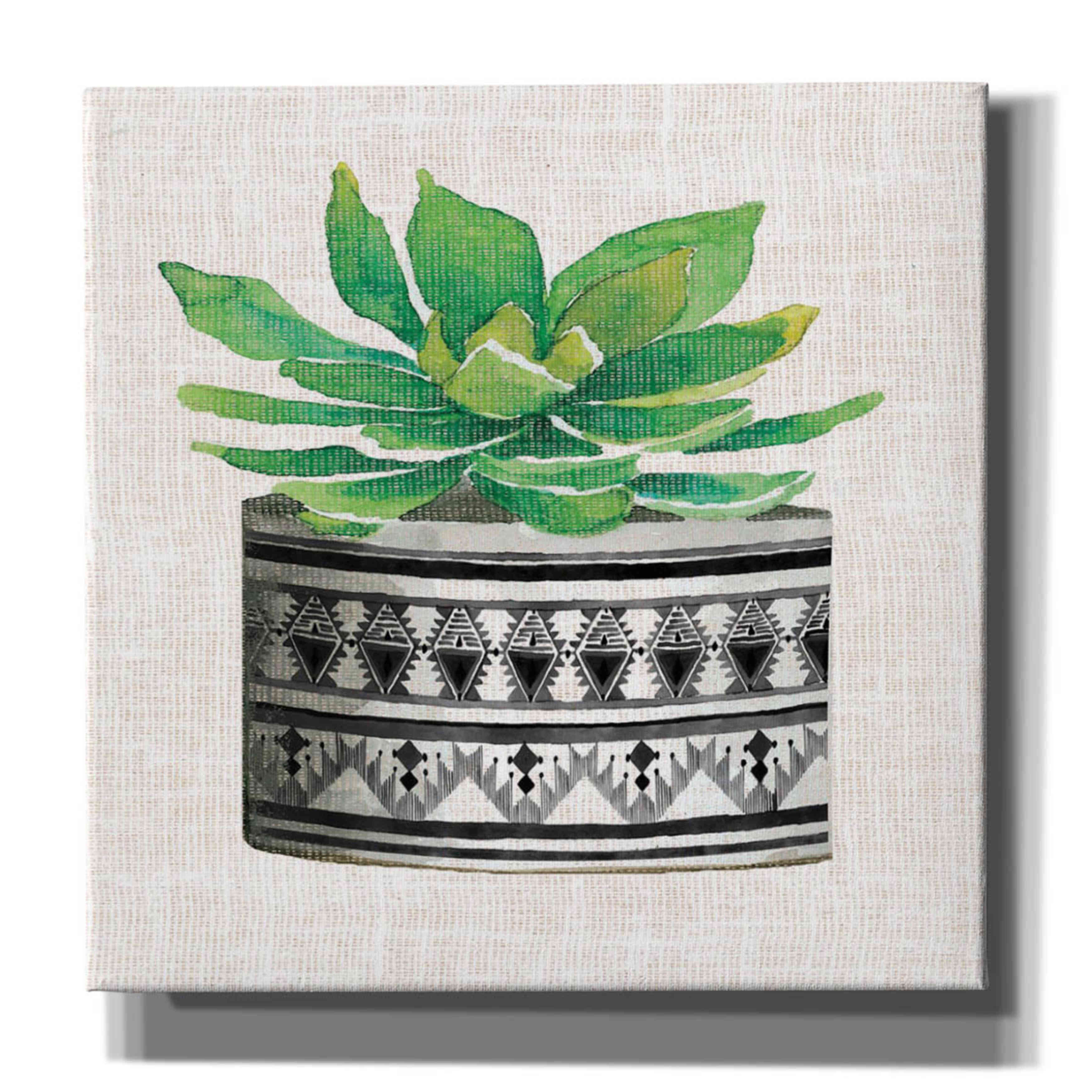 Union Rustic Epic Graffiti 'Cactus Mud Cloth Vase IV' By Cindy Cactus ...