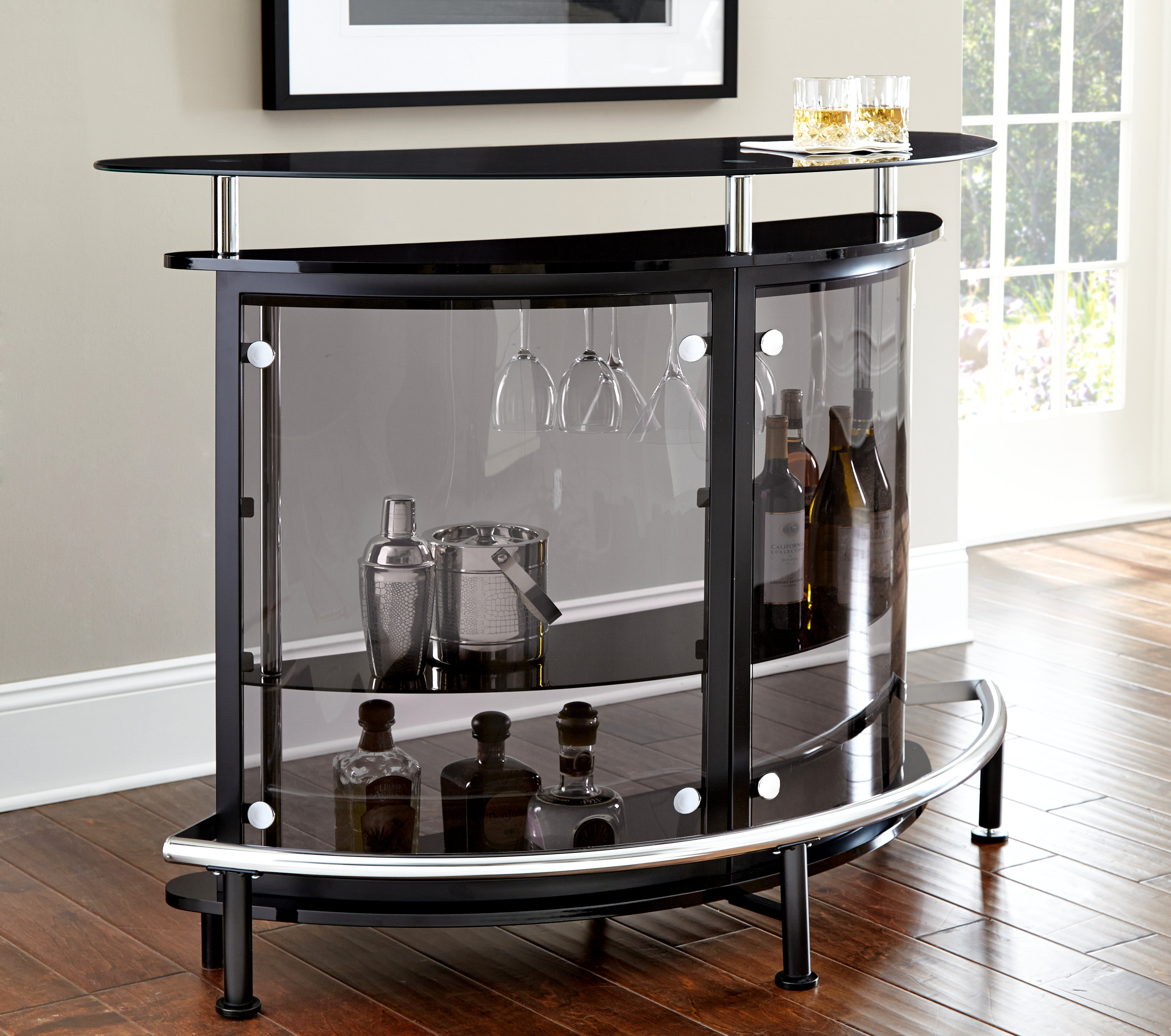 Ivy Bronx Ariana - Bar Table Or Server - Black | Wayfair