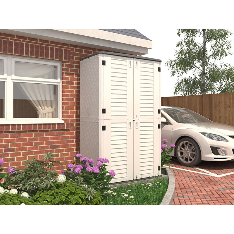 KINYING Vertical Tool Outdoor Shed Storage Shed Weather Resistance ...