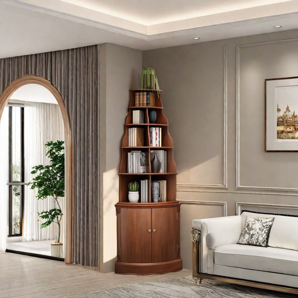 Parttlion American corner solid wood bookcase | Wayfair