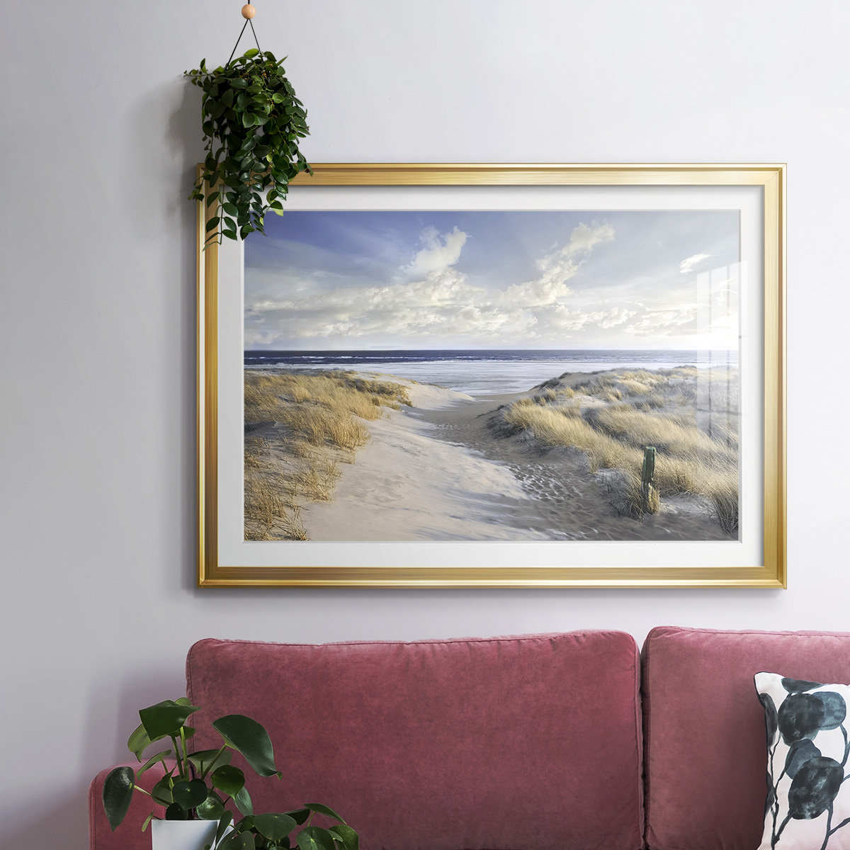 Highland Dunes Aisle Marker-FramedFramed Print W Beveled Matt and Glass ...