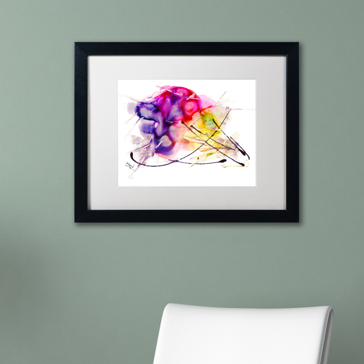 Wade Logan® Chrishona 'Abstract 08' Framed Painting Print | Wayfair