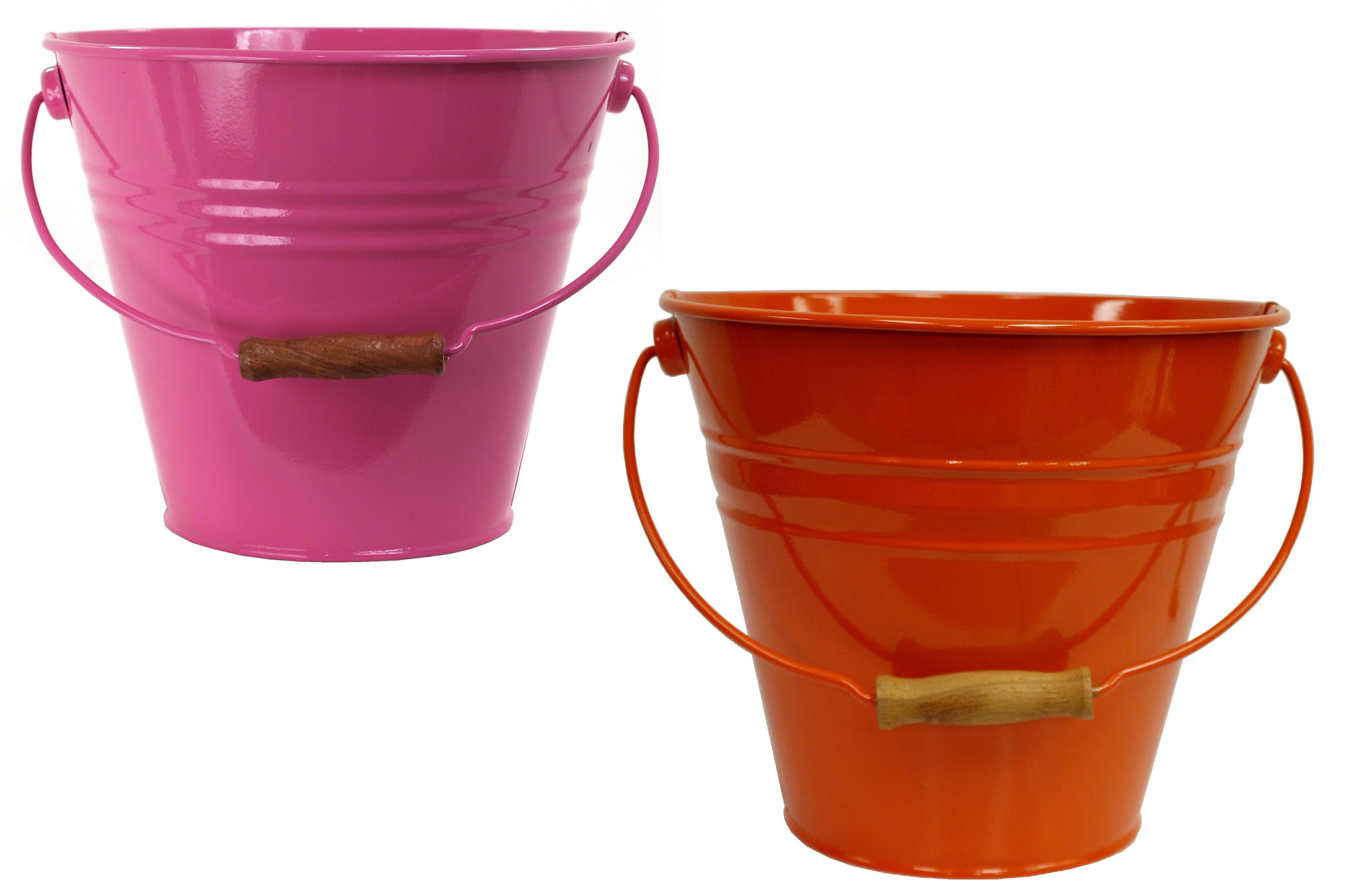Gracie Oaks Fun Metal Bucket Set | Wayfair