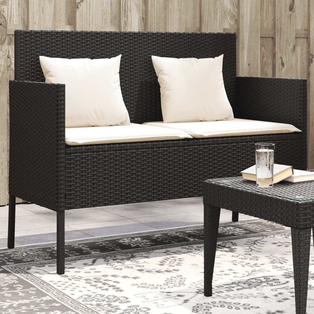 VidaXL Poly Rattan Outdoor Bench | Wayfair