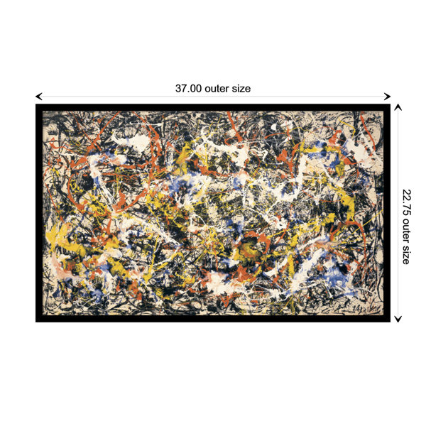 Vault W Artwork 'Convergence' by Jackson Pollock - Picture Frame ...