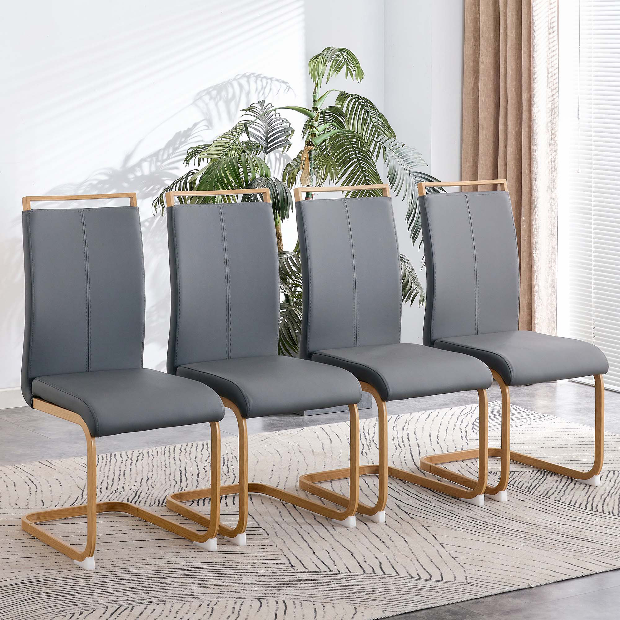 Orren Ellis PU Leather High Back Side Chair | Wayfair