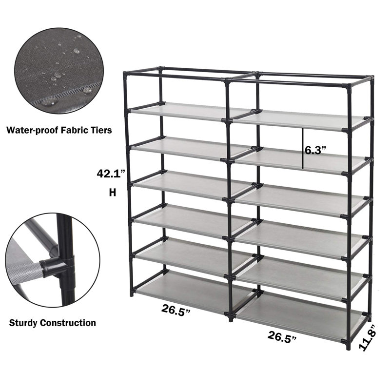 Rebrilliant 36 Pair Shoe Storage Cabinet | Wayfair