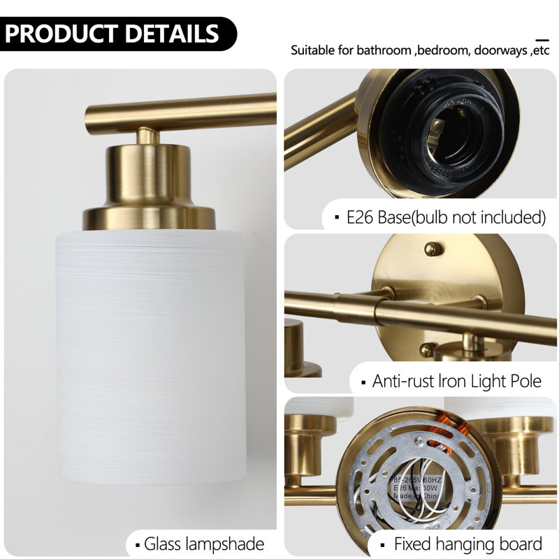 Hokku Designs 8-Light Modern Bathroom Vanity Light | Wayfair