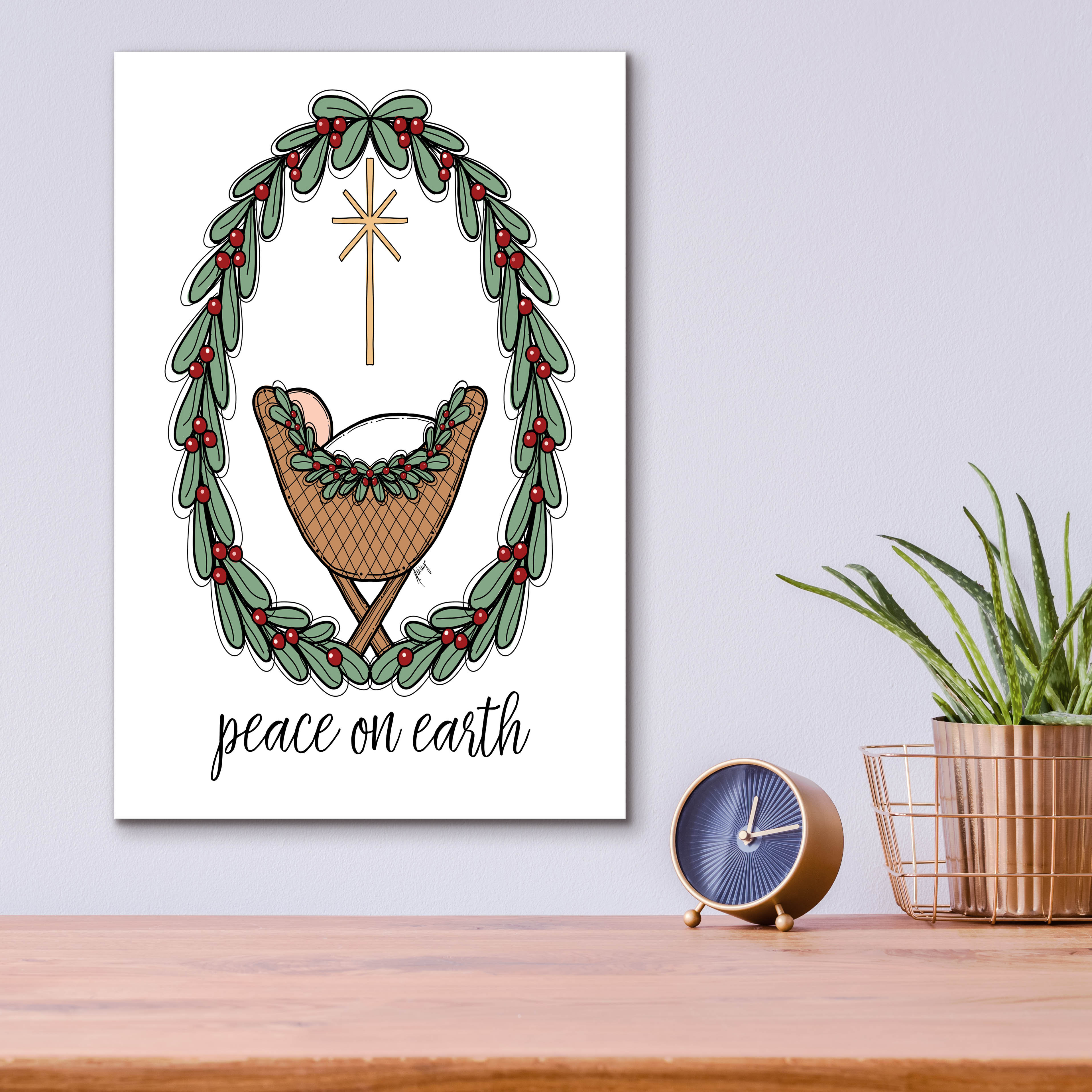 Winston Porter Peace On Earth' by Ashley Bradley Acrylic Glass Wall Art ...