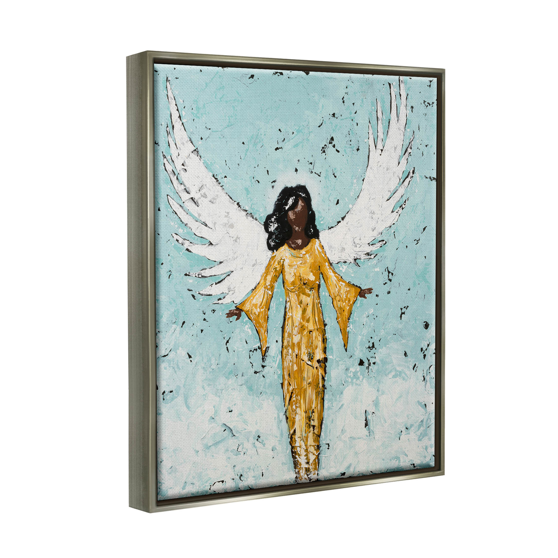Stupell Industries Angel Wings Woman Portrait Giclee Art By Jade ...