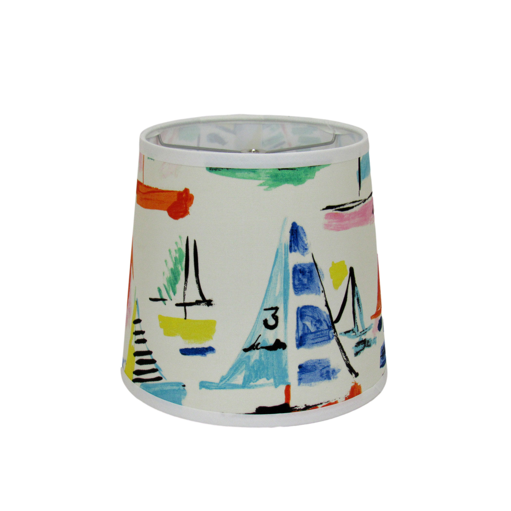 Breakwater Bay Nautical Sailboat Print Drum Lamp Shade With Spider ...