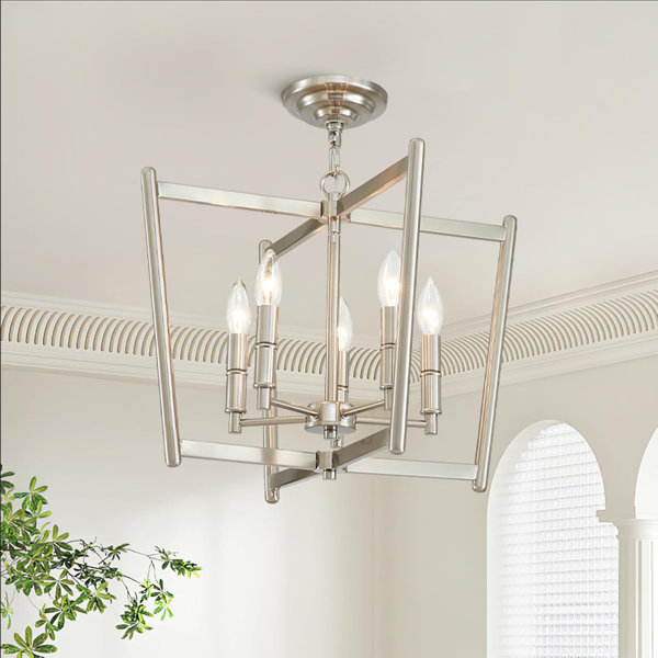 17 Stories Modern Geometric Ceiling And Pendant Dual-Use Light Fixture ...