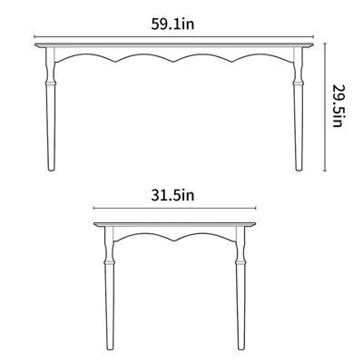Canora Grey Shimara Solid Wood Dining Table | Wayfair