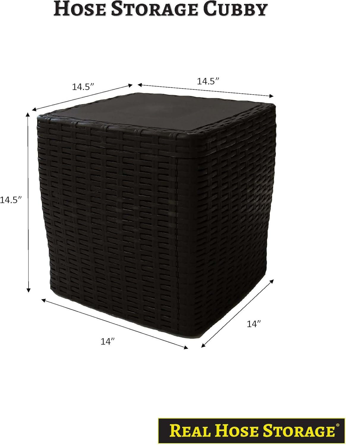 Real Hose Storage Outdoor Garden Hose Storage Holder, Decorative Garden ...