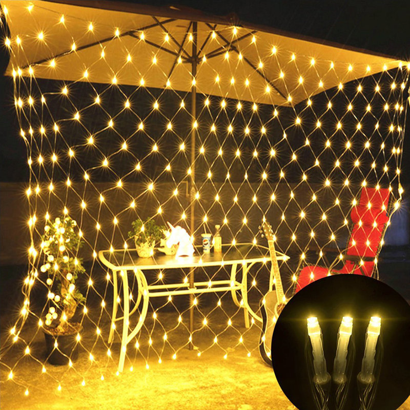 The Holiday Aisle® 1.5X1.5M 96Led Net Mesh String Light Outdoor ...