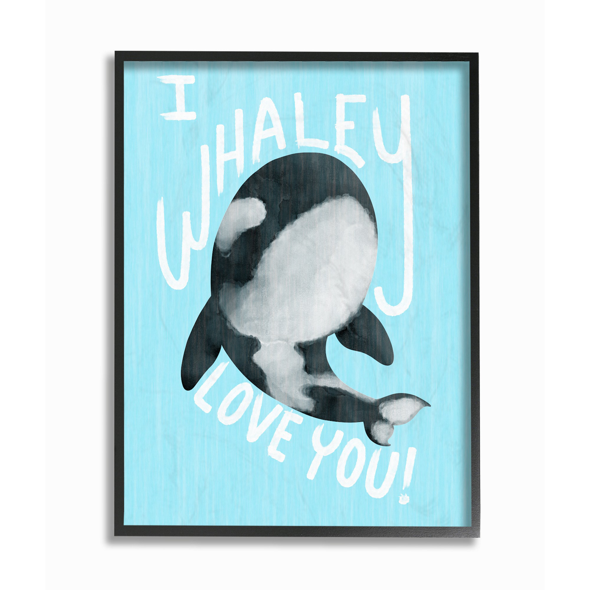 Harriet Bee 'Debarkation Blue I Whale Love You Orca Whale' Art | Wayfair